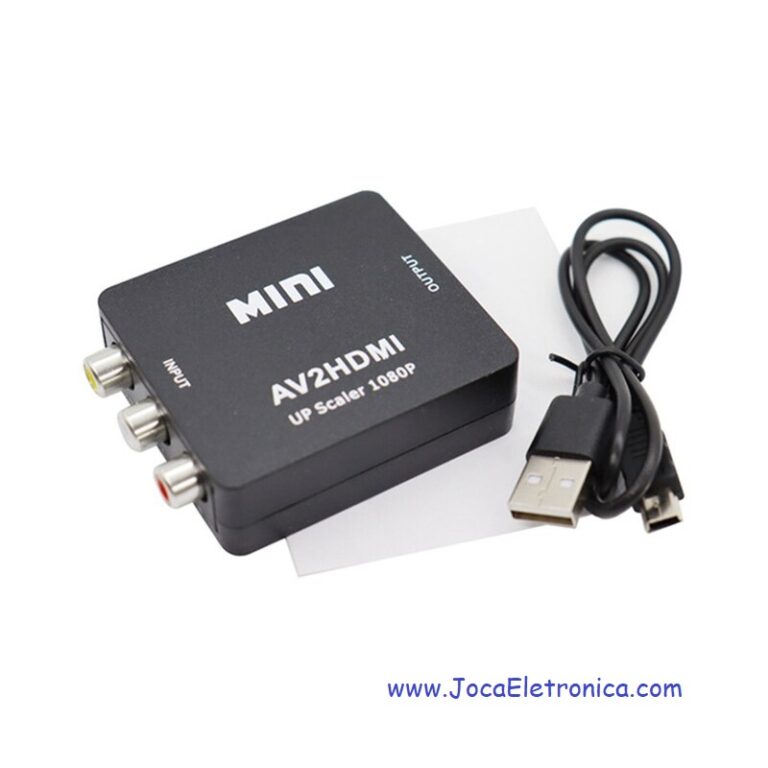 Conversor Adaptador MINI de AV para HDMI - JocaEletronica