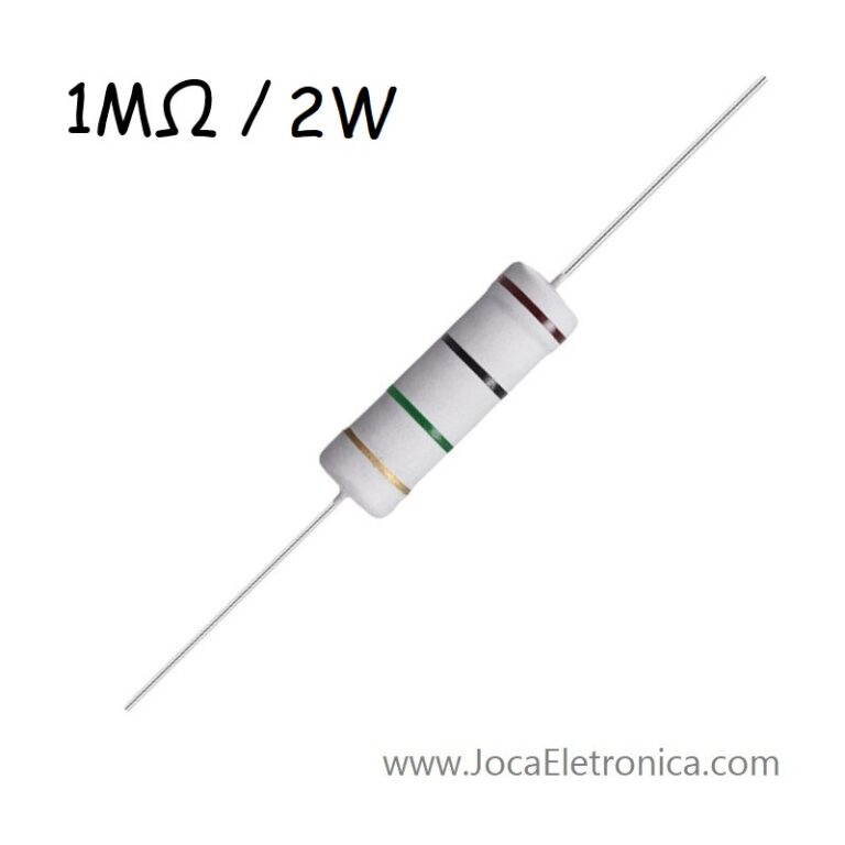 Resistor / Resistência 1M Ohm 2W Filme Metal 5%