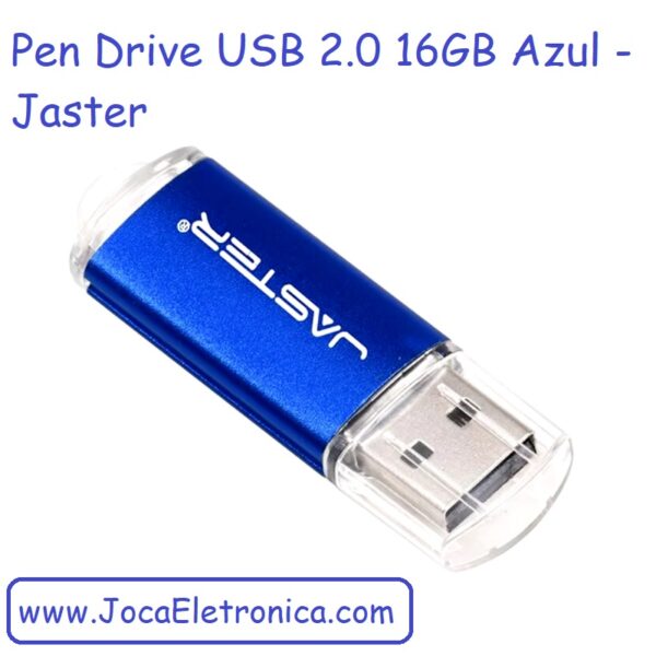 Pen Drive USB 2.0 16GB Azul - Jaster