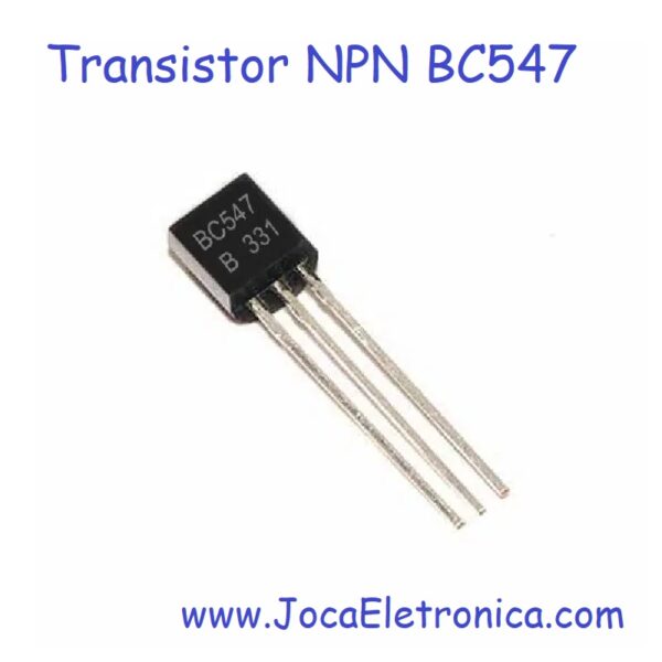 Transístor NPN BC547B - JocaEletronica