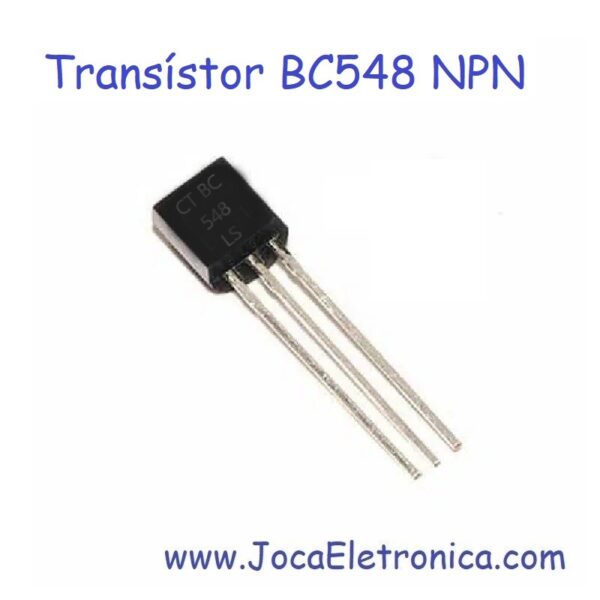 Transístor Bipolar BC548 NPN (BJT) - JocaEletronica