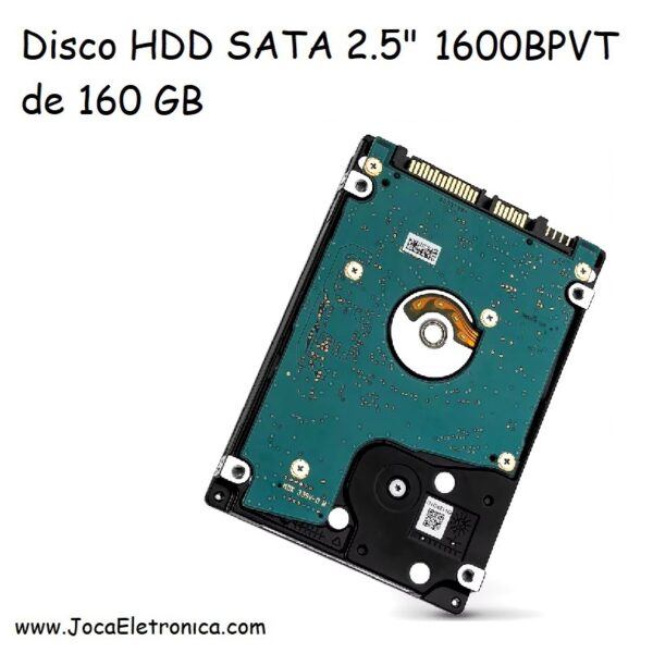Disco HDD SATA 2.5" 1600BPVT de 160 GB