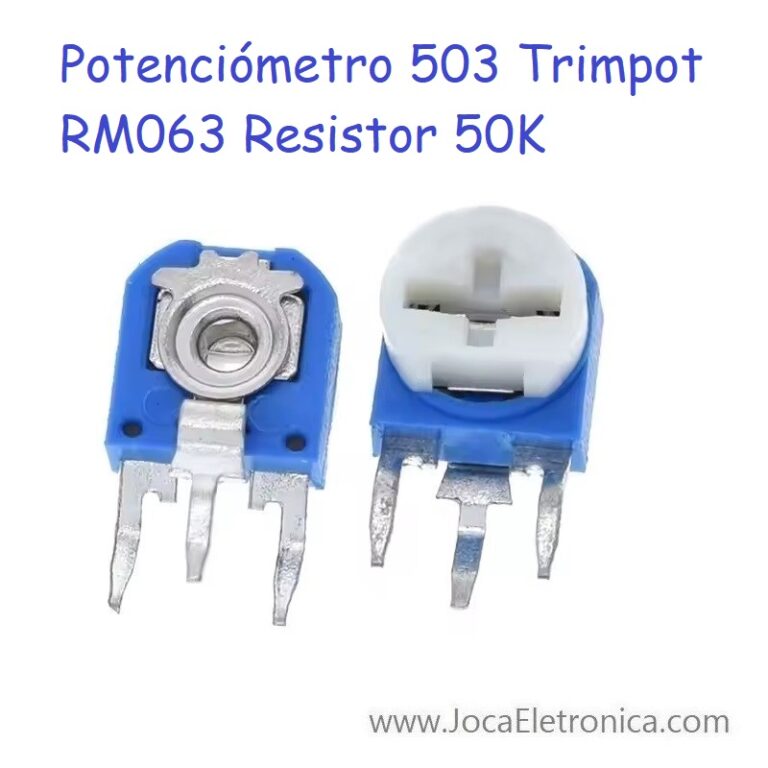 Potenciómetro 503 Trimpot RM063 Resistor 50K - JocaEletronica