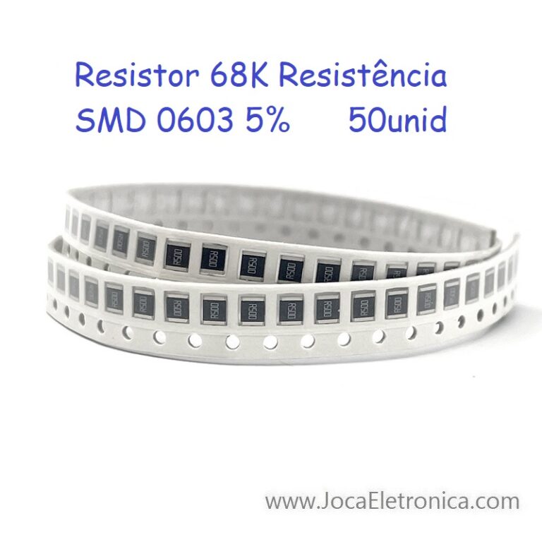 Resistor 68K Resistência SMD 0603 5% 50unid-
