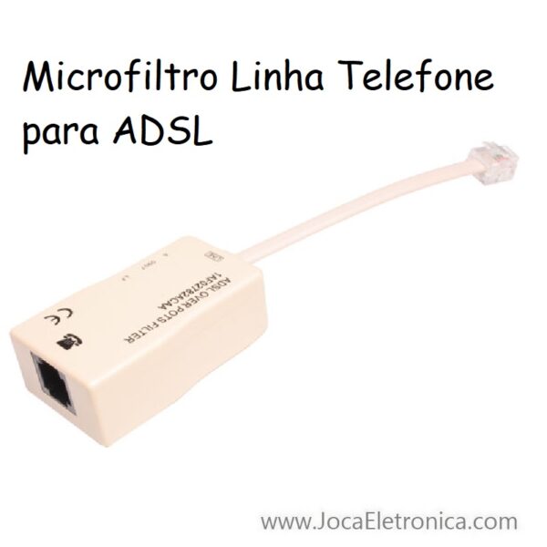 Microfiltro Linha Telefone para ADSL - JocaEletronica