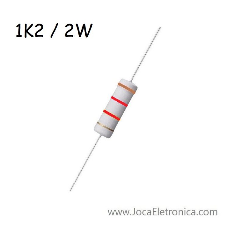 Resistor / Resistência 1K2 Ohm 2W Filme Metal 5%